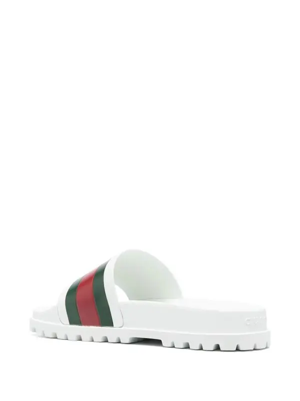 Gucci Web-detail Open-toe Slides