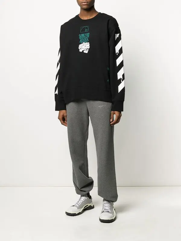Off-White Dripping Arrows Crew Neck Sweatshirt