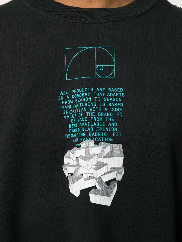 Off-White Dripping Arrows Crew Neck Sweatshirt