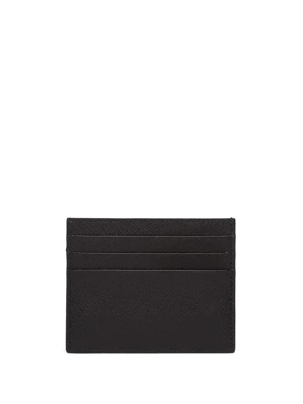 Prada Saffiano Card Holder - Black