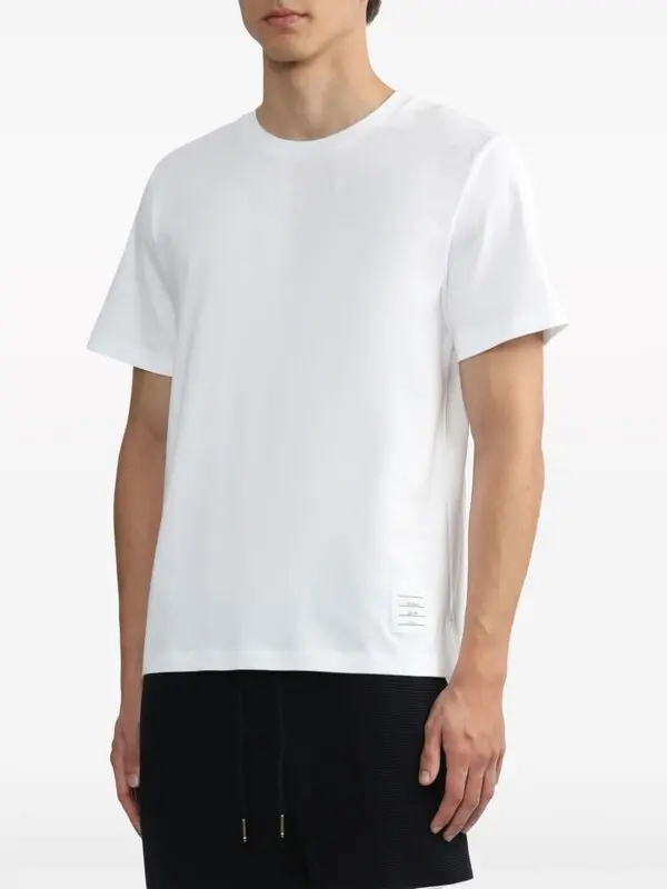 Thom Browne Side-slit Relaxed T-shirt - White