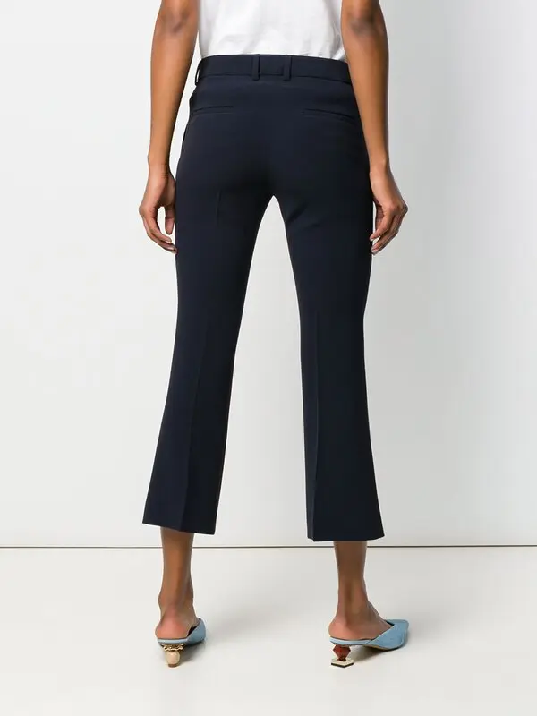 Alberto Biani Pressed-crease Trousers - Blue