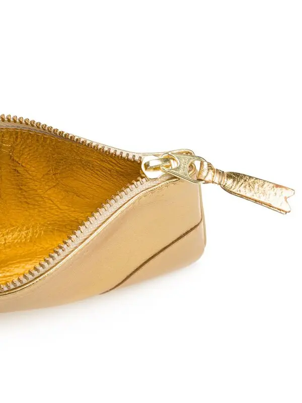 Comme Des Garçons Zipped Coin Purse - Gold