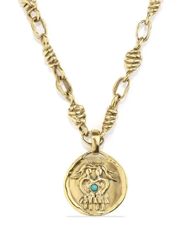 GOOSSENS Talisman Gemini Medallion Necklace