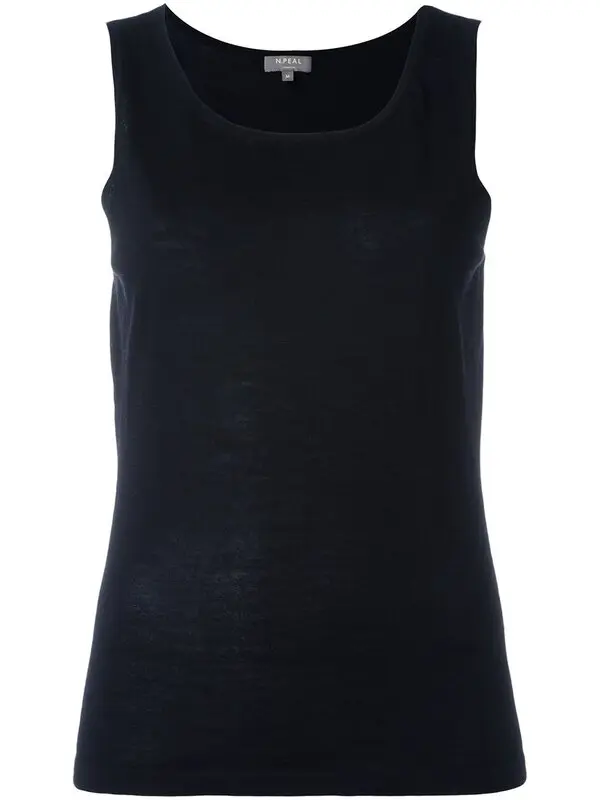 N.peal Fine-knit Tank Top - Black