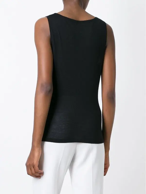 N.peal Fine-knit Tank Top - Black