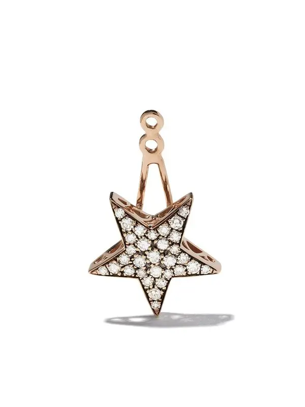 SELIM MOUZANNAR 18kt Diamond Star Earring - Pink