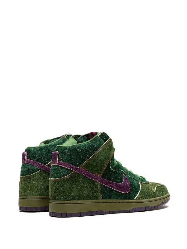 Nike Sb Dunk High Premium Skunks Sneakers - Green