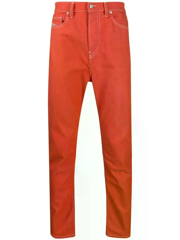 DIESEL® Mid-rise Slim Fit Jeans - Orange
