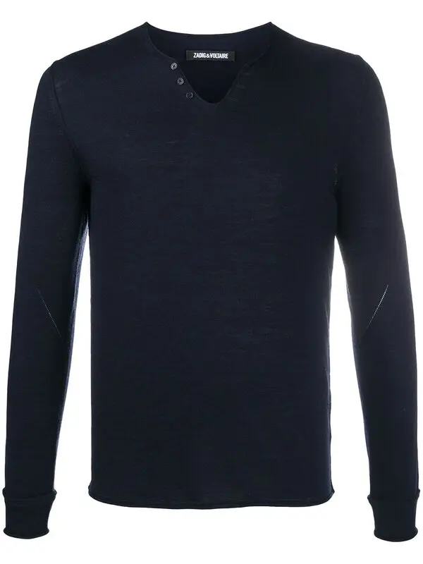 Zadig&Voltaire Monastir Henley-neck Sweater