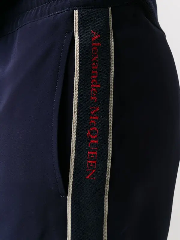 Alexander McQueen Piped-trim Detailed Track Pants