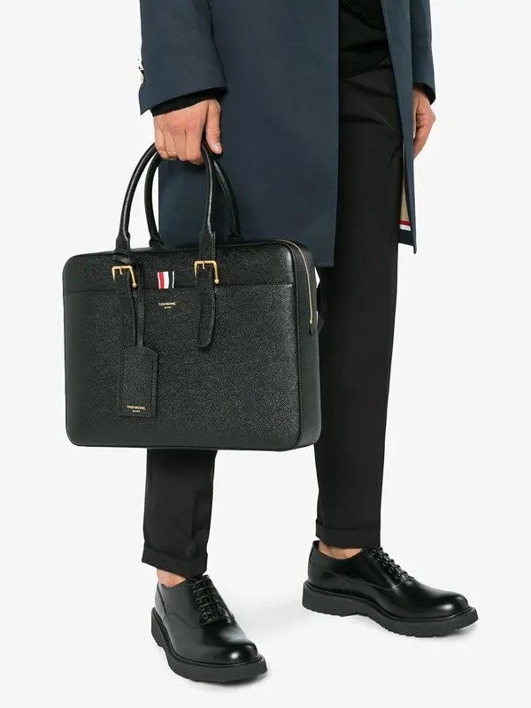 Thom Browne Pebbled Leather Briefcase