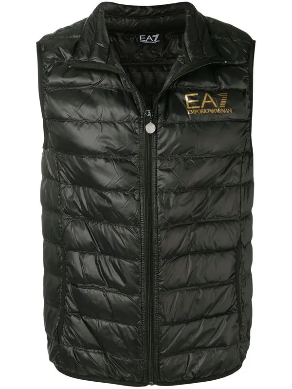 Emporio Armani Padded Gilet - Black