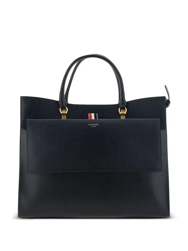 Thom Browne Large Duet Tote Bag - Black