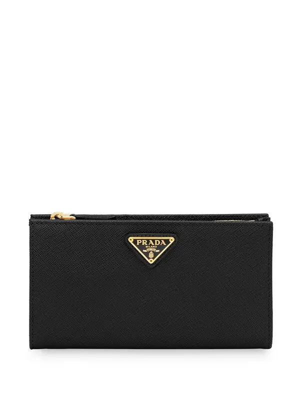 Prada Logo-plaque Zipped Wallet