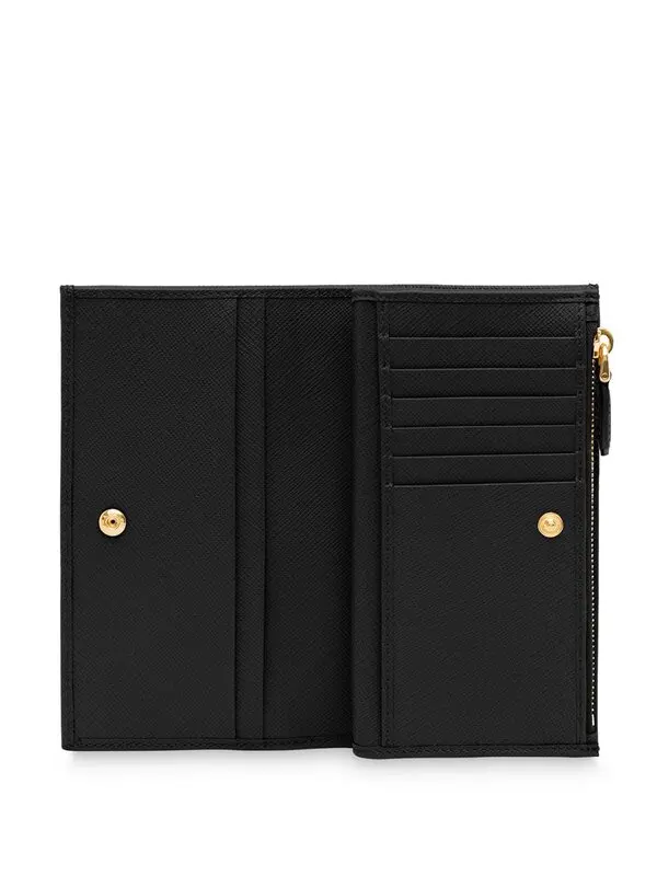 Prada Logo-plaque Zipped Wallet