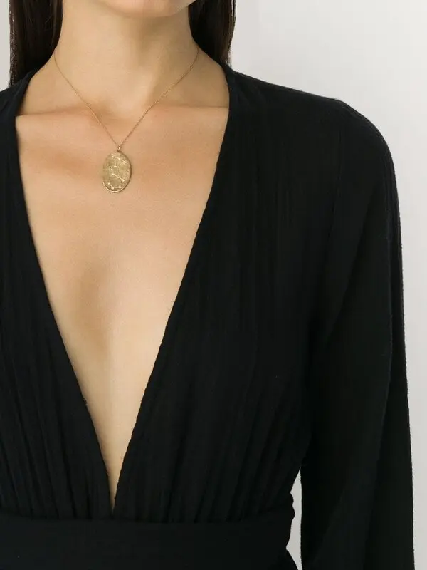 BROOKE GREGSON 14kt Gold Scorpio Diamond Pendant Necklace - Yellow