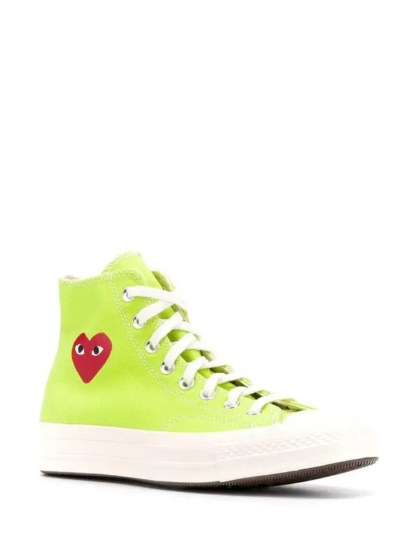 CONVERSE X COMME DES GARONS PLAY Chuck 70 High-top Sneakers - Green