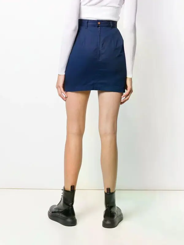 JEAN PAUL GAULTIER Floral Lace Panel Mini Skirt
