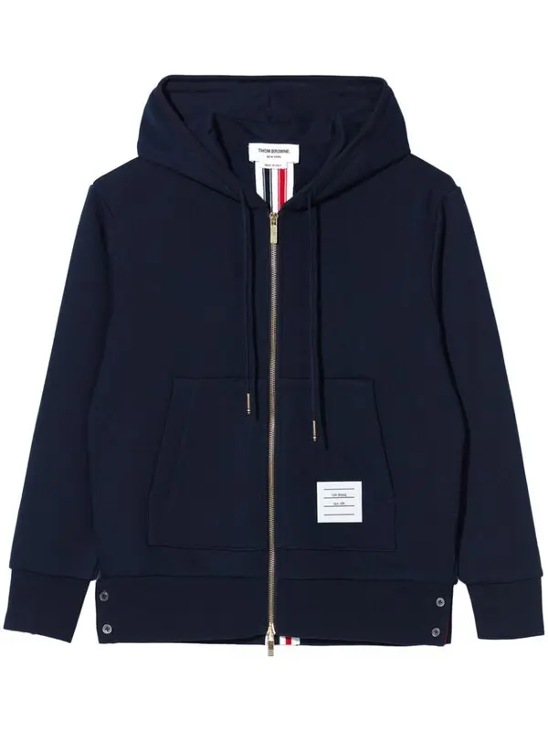 Thom Browne Rwb Stripe Cotton Hoodie