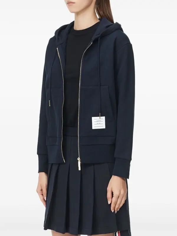 Thom Browne Rwb Stripe Cotton Hoodie