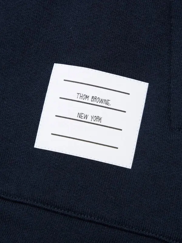 Thom Browne Rwb Stripe Cotton Hoodie