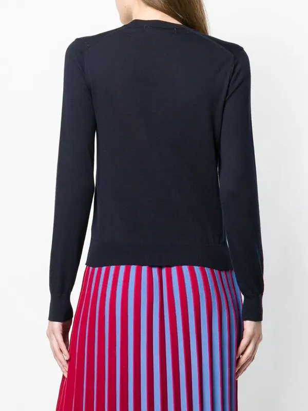 Play Comme Des Garcon Basic Cardigan - Blue