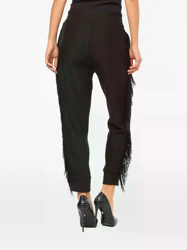 Philipp Plein Fringed Trim Straight Trousers
