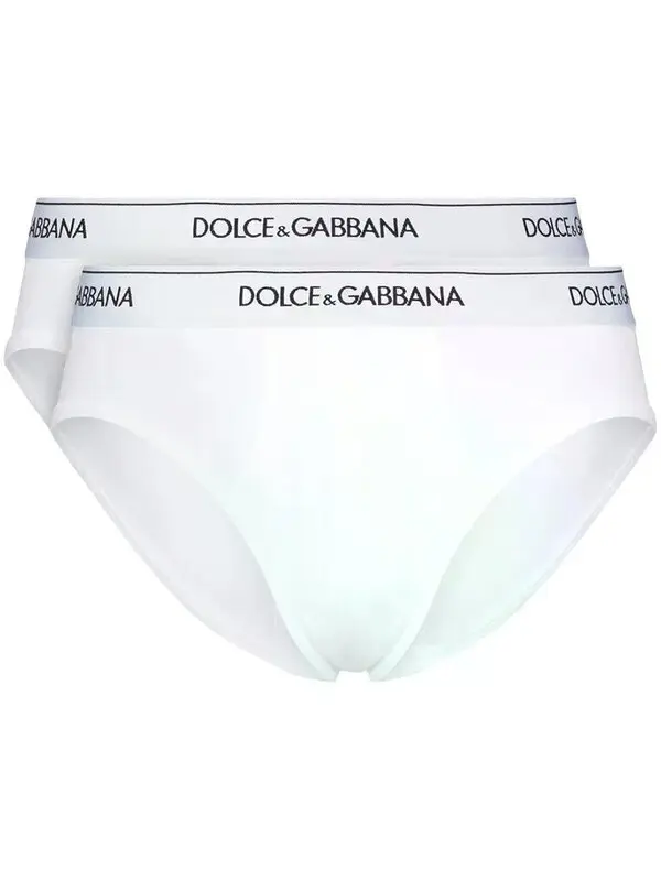 Dolce & Gabbana Logo-waistband Boxer Briefs - White