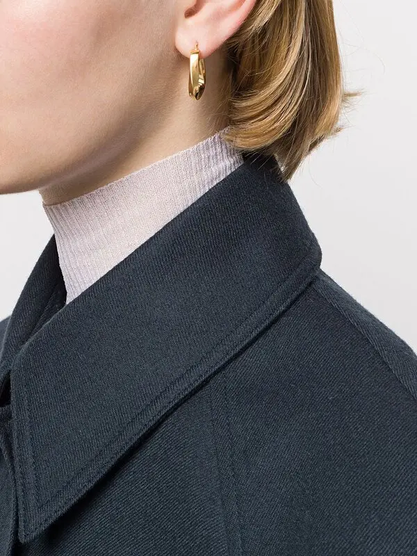 Bottega Veneta Triangular Hoop Earrings