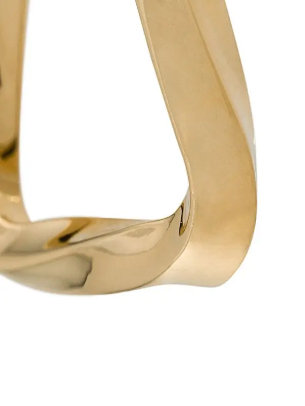 Bottega Veneta Triangular Hoop Earrings