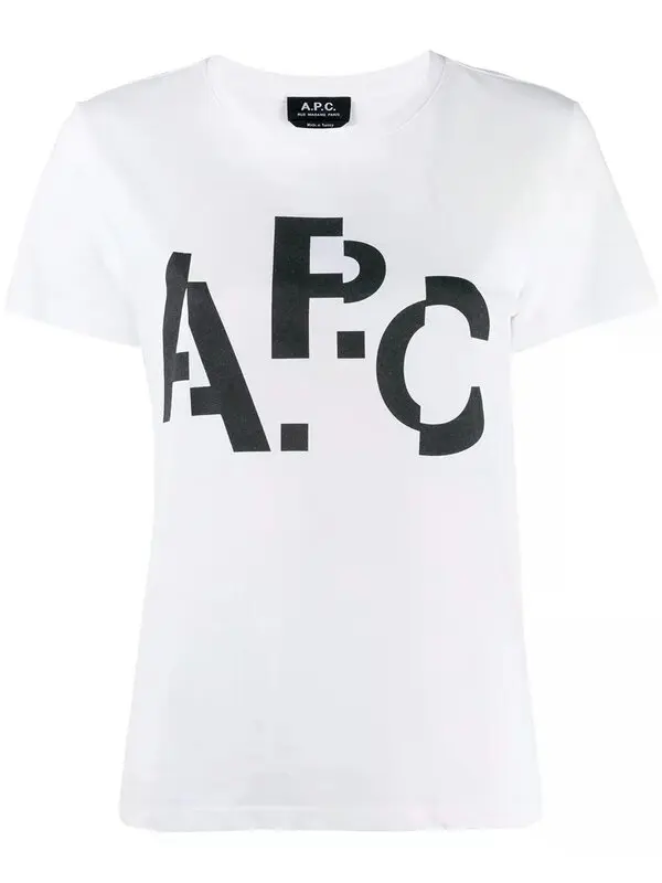 A.p.c. Logo Print T-shirt - White