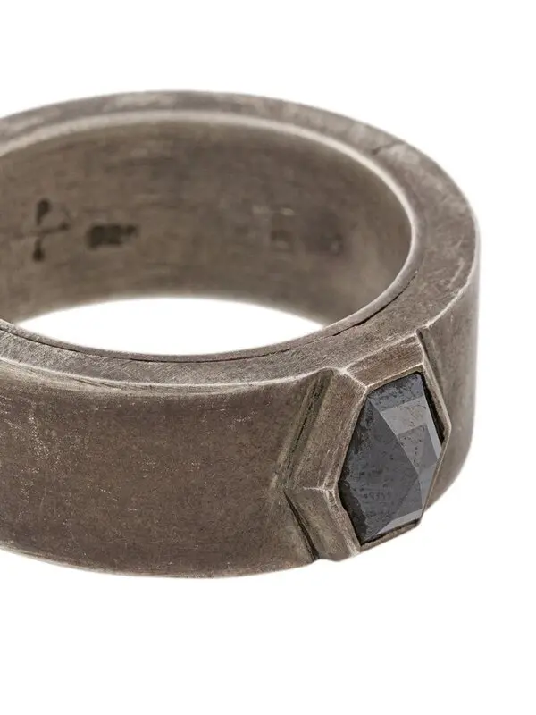 PARTS OF FOUR Sistema Ring With Hex Diamond