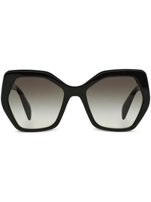 Prada Heritage Hexagonal-frame Sunglasses - Black
