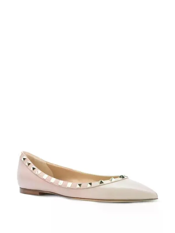 Valentino Garavani Rockstud Ballerina Flats - Pink