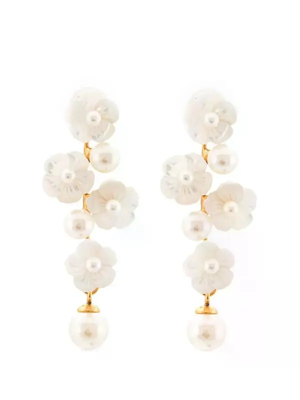 JENNIFER BEHR Calissa Drop Earrings - White