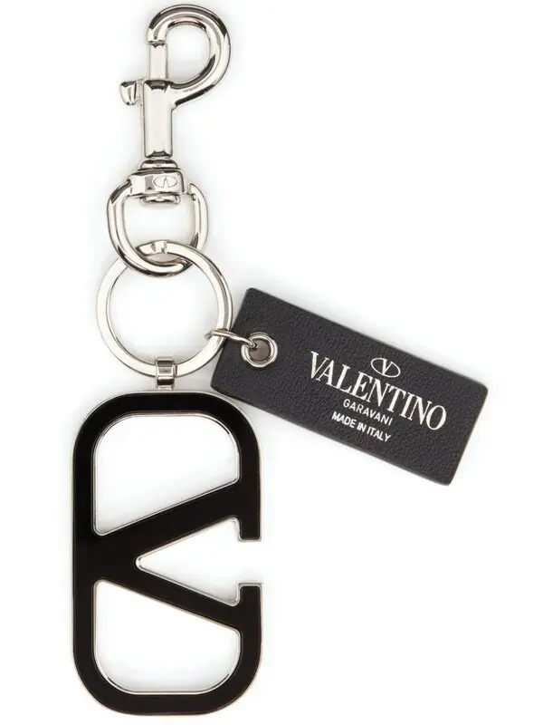 Valentino Garavani Vlogo Signature Keyring - Black