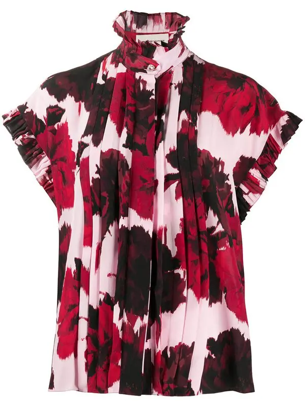 Alexandre Vauthier Floral Print Shirt - Red