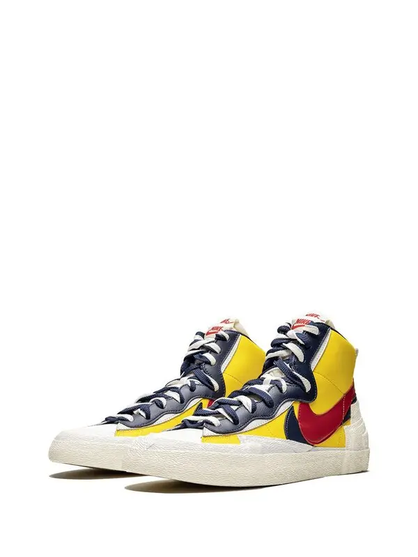 Nike X Sacai Blazer Mid Sneakers - Yellow