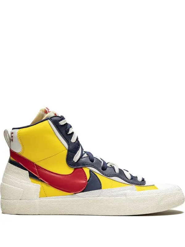 Nike X Sacai Blazer Mid Sneakers - Yellow