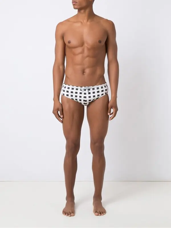 AMIR SLAMA Geometric Print Trunks