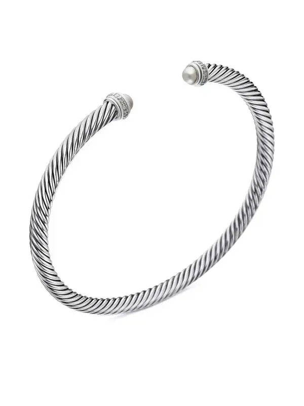 David Yurman Sterling Classic Cable Diamond Bracelet