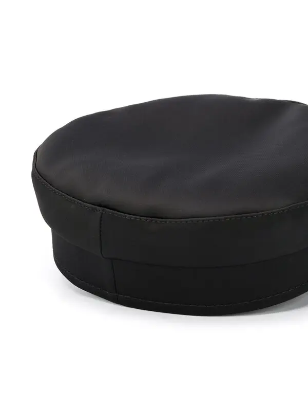Ruslan Baginskiy Rhinestone Logo Breton Hat - Black