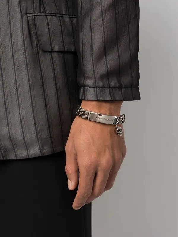 Alexander McQueen Skull Charm Link Bracelet