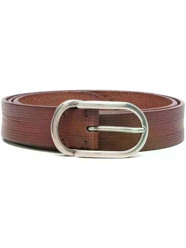 Brunello Cucinelli Textured Belt - Brown