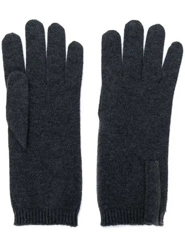 Brunello Cucinelli Knitted Gloves - Grey