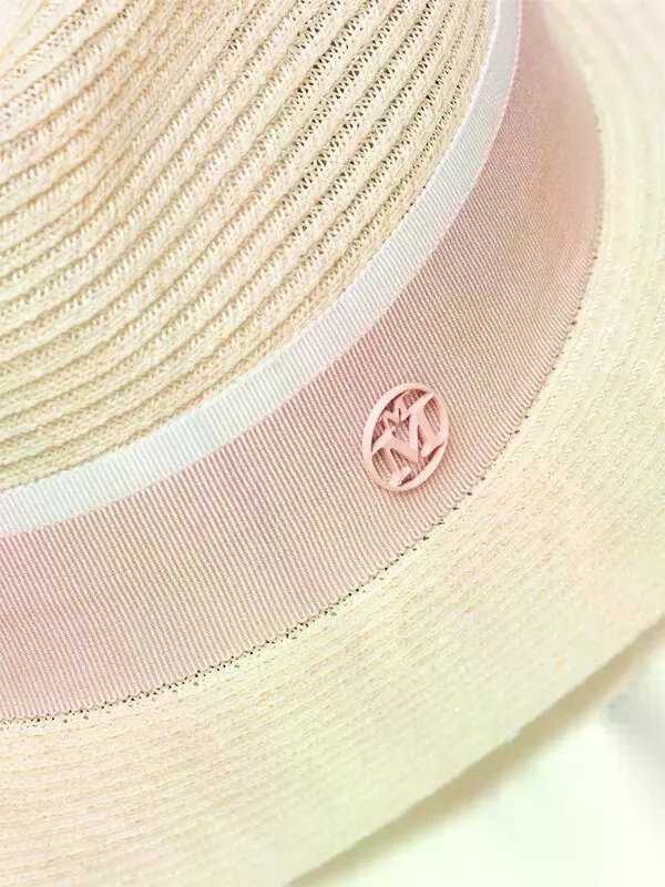 MAISON MICHEL Henrietta Fedora Hat - Neutrals