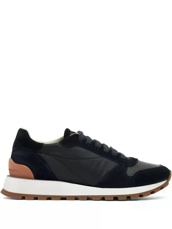 Brunello Cucinelli Monili-embellished Toe Sneakers - Black