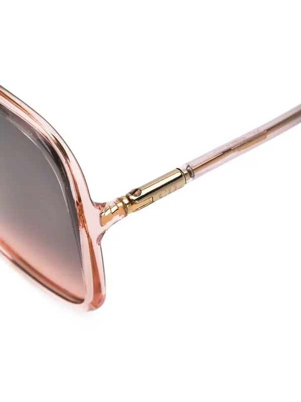 Dior Sostellaire1 Square-Frame Sunglasses In Pink - 35% Off