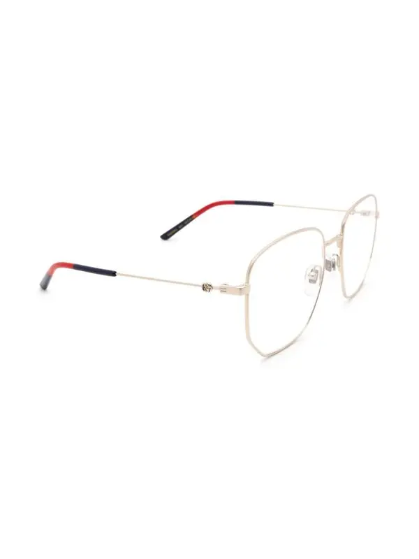 Gucci Octagon Eyeglasses - Gold
